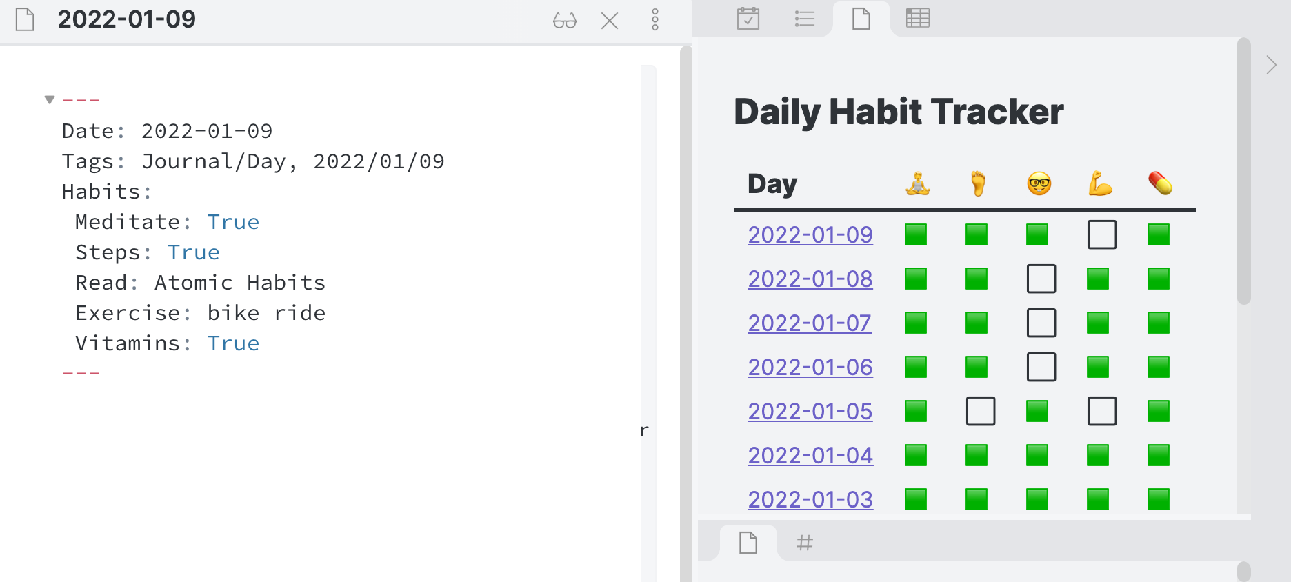 How to Add Habit Tracking to Obsidian with JavaScript and Dataview ...